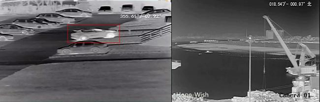 Double Vision Infrared Thermal Dome Camera Police Vehicle Mounted