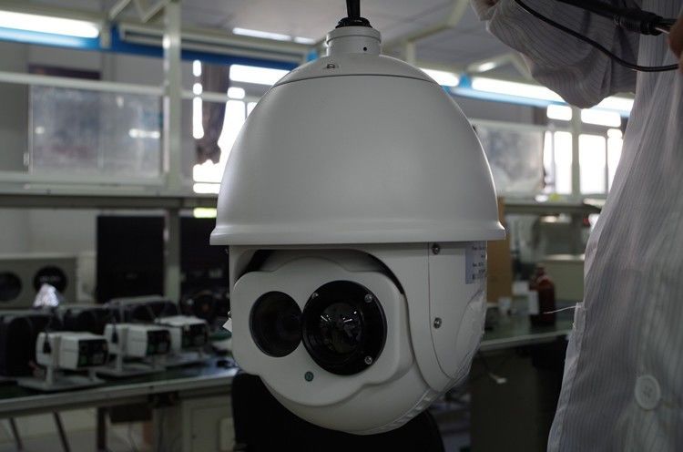 High Speed HD Dome IR IP PTZ Camera 600m 2.1 MP For Factory Surveillance
