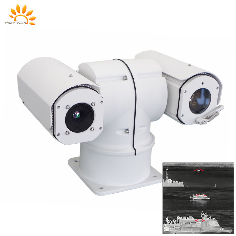 Resolution Ptz Infrared Thermal Imaging Camera Long Range Laser Angle ...