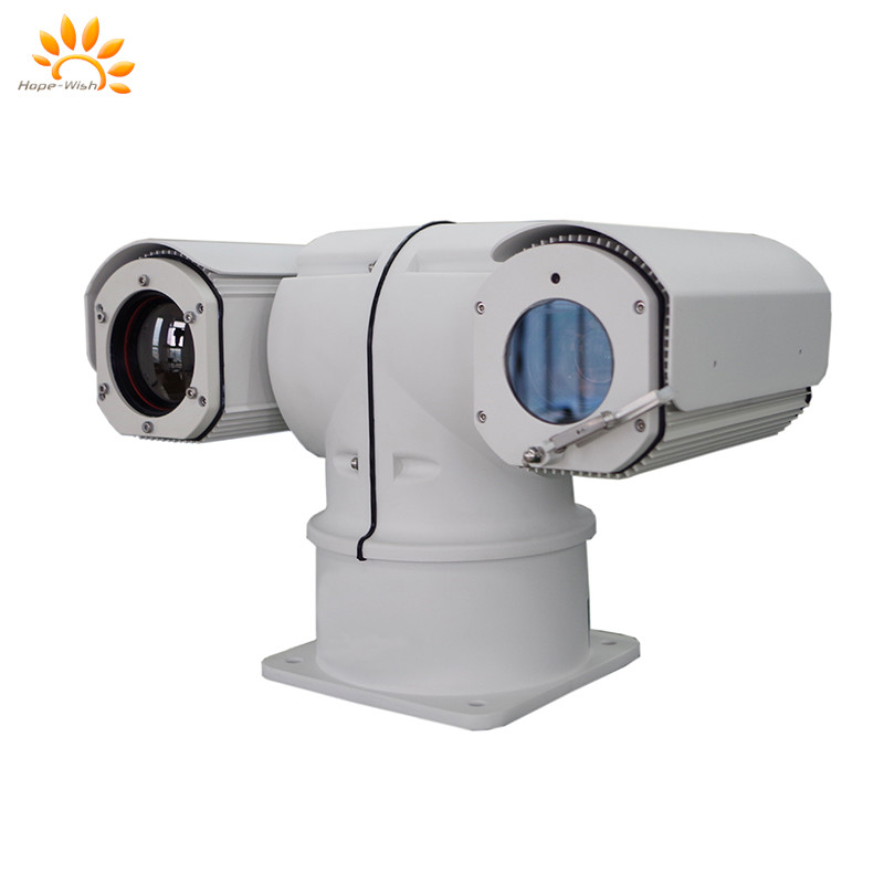 Precision Infrared PTZ Camera Dual Sensor T Shape Thermal Camera Laser ...