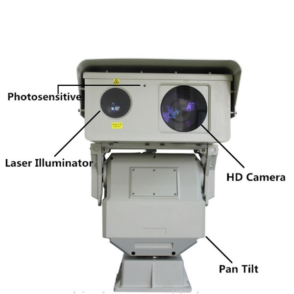 1KM Security Long Range PTZ Infrared Laser Camera With 808nm IR Illuminator